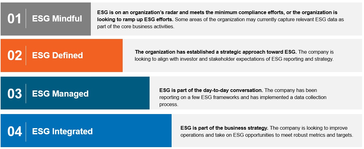 ESG Maturity Model: Making Progress on Your ESG Journey